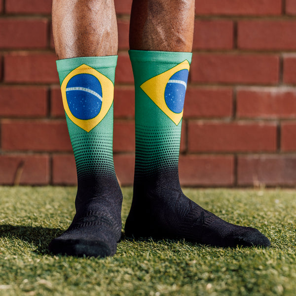 Brazil Flag Crew Socks – Sox South Africa